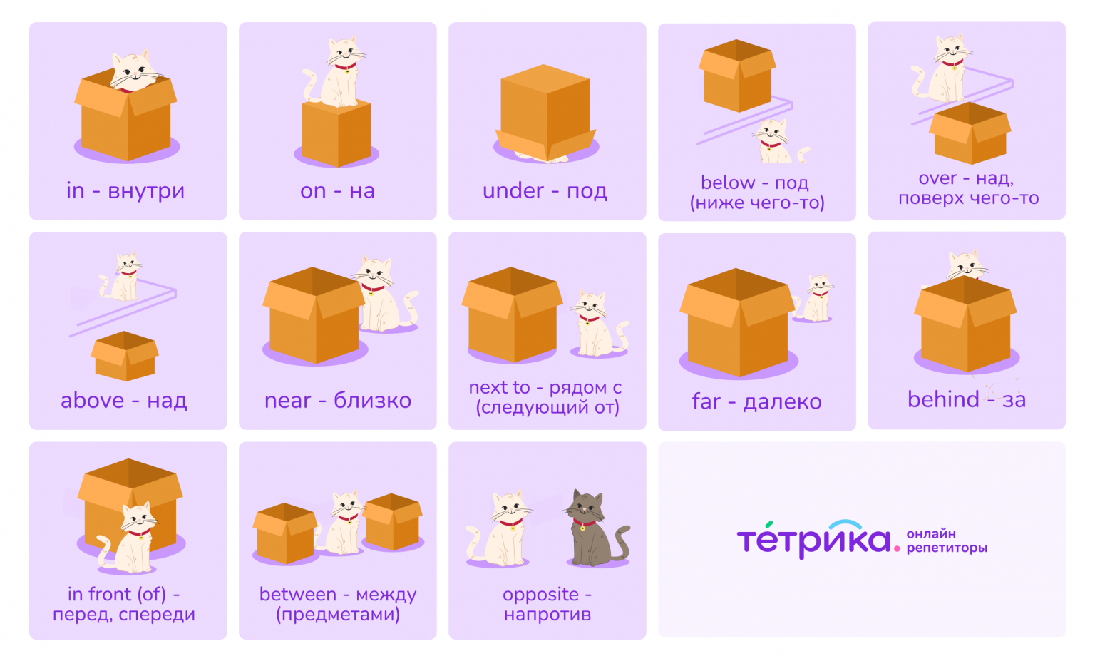 Предлоги времени, места и направления движения — Блог Тетрики